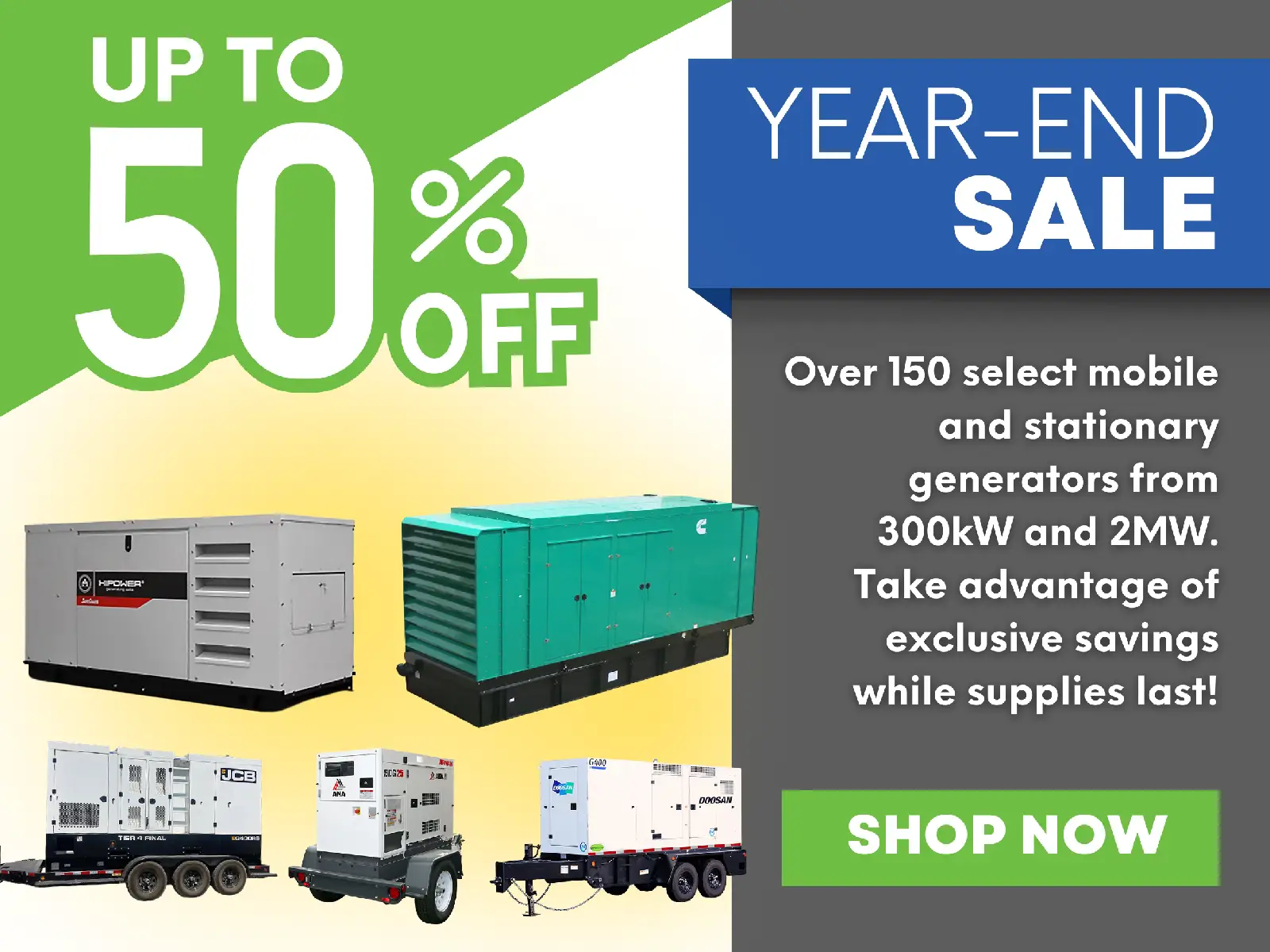 Diesel and Natural Gas Generators, UPS Systems and Switches